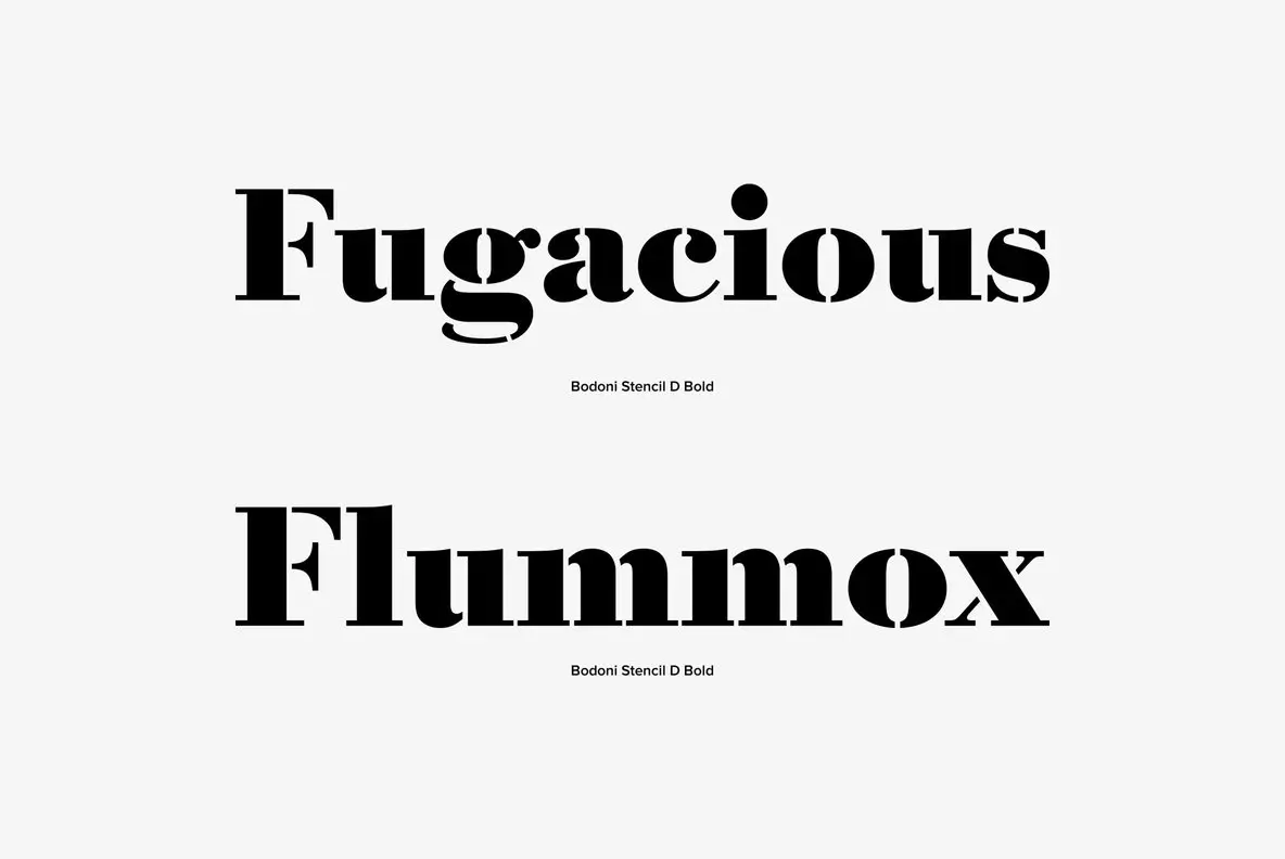 Bodoni Stencil Font - FontPath