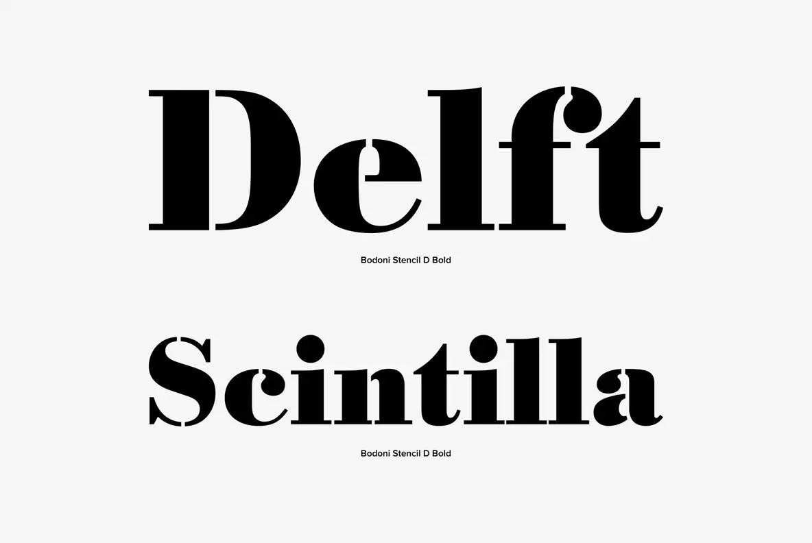 Bodoni Stencil Font - FontPath