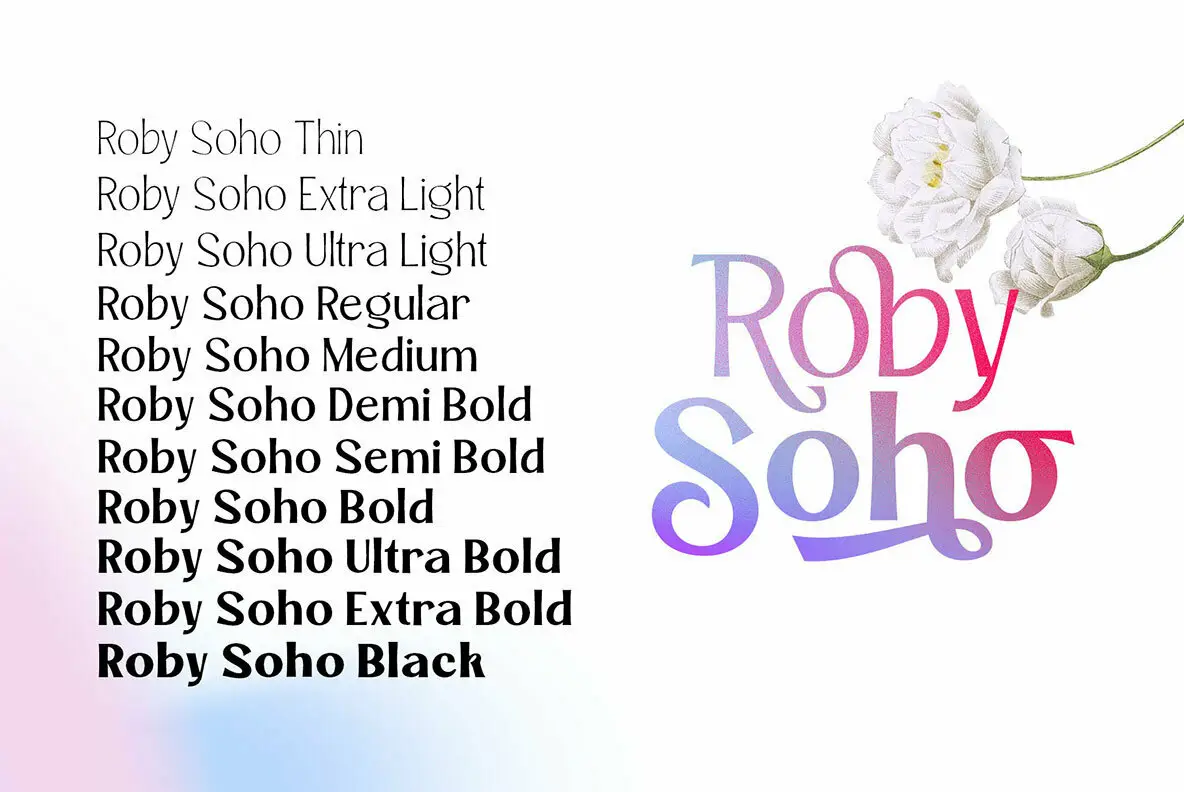 Roby Soho Font - FontPath