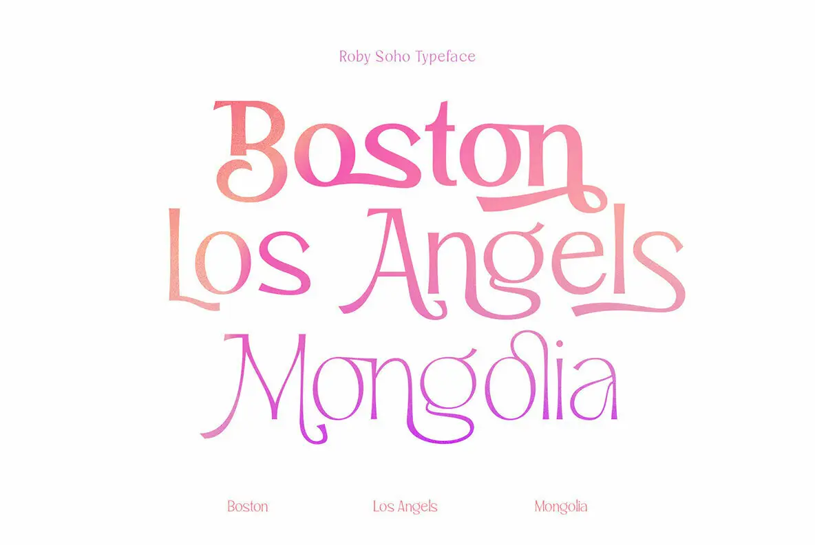 Roby Soho Font - YouWorkForThem