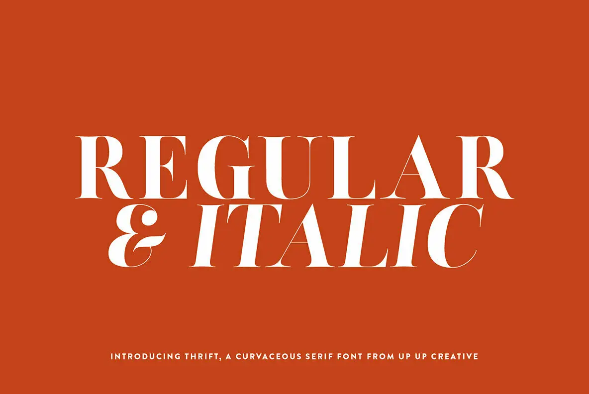 Thrift Font - YouWorkForThem