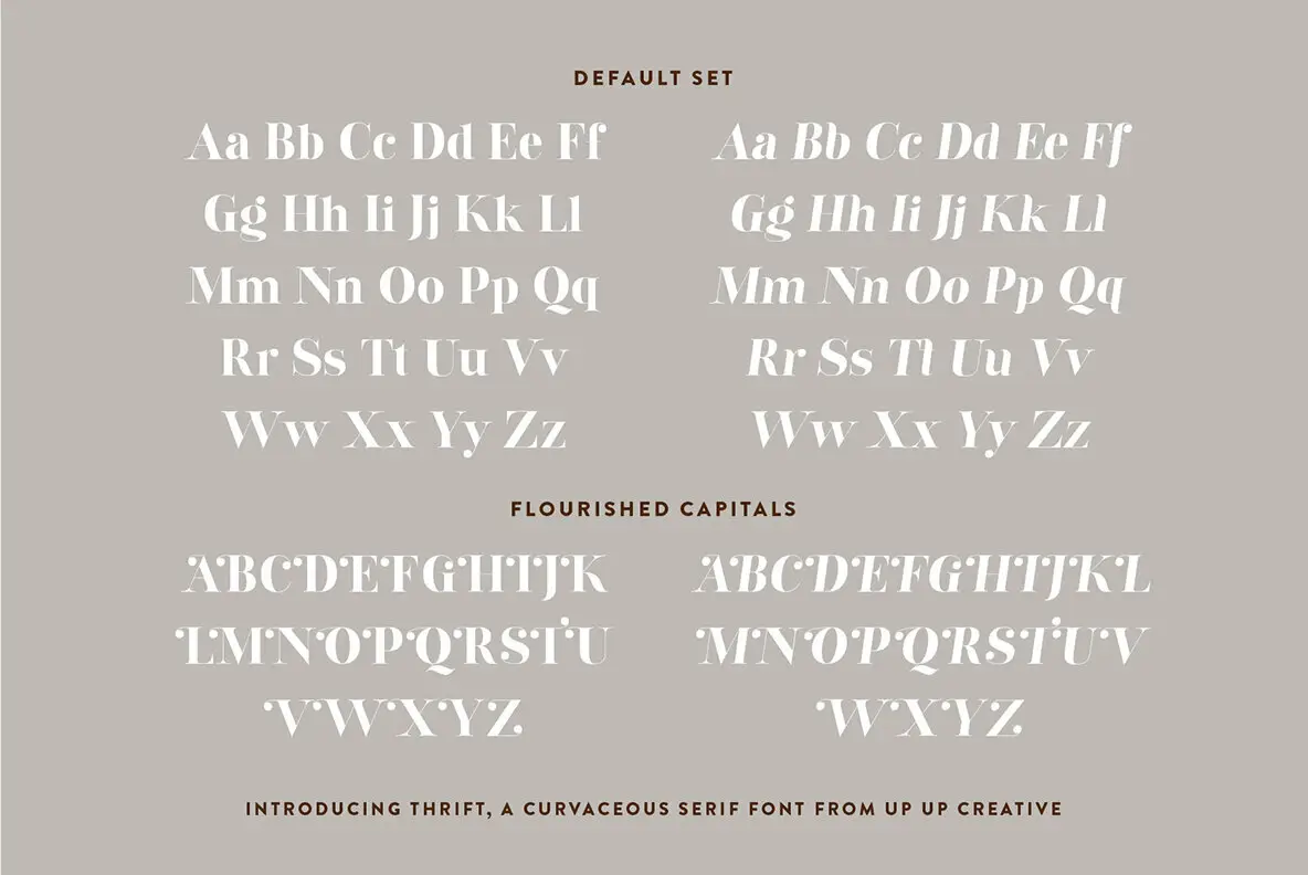 Thrift Font - YouWorkForThem