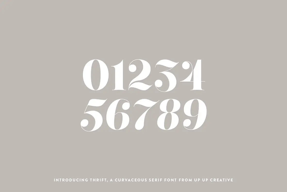 Thrift Font - YouWorkForThem