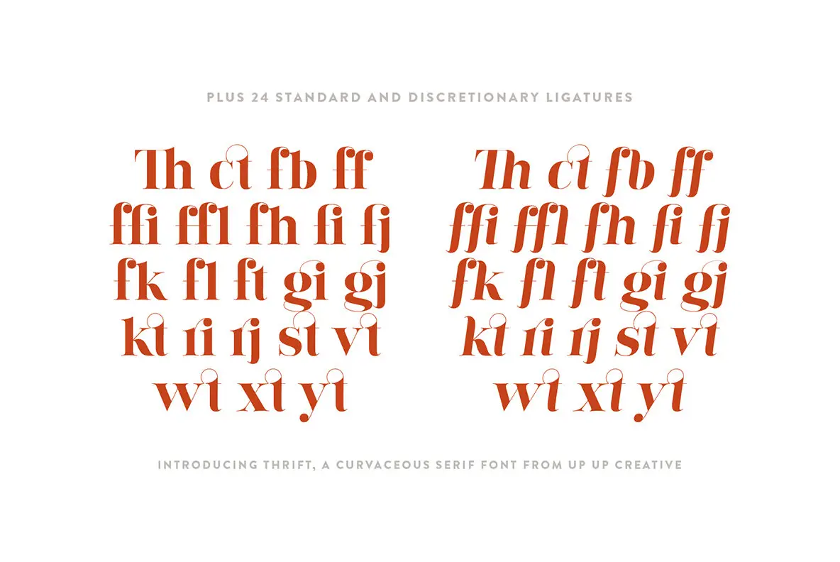 Thrift Font - YouWorkForThem
