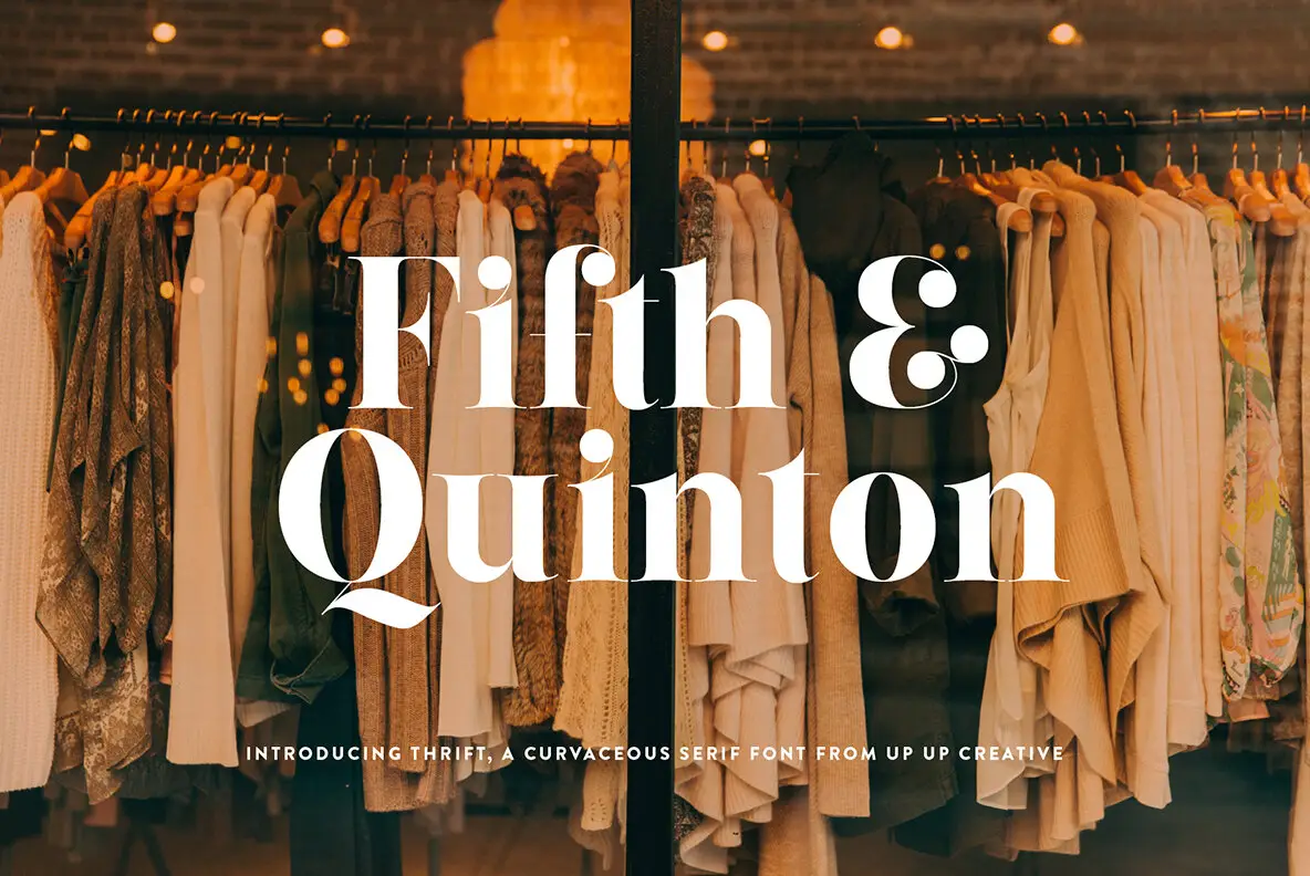 Thrift Font - YouWorkForThem