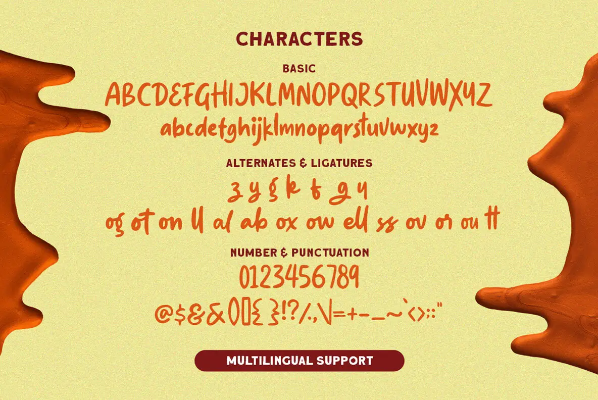 Slime Yogurt Font - YouWorkForThem