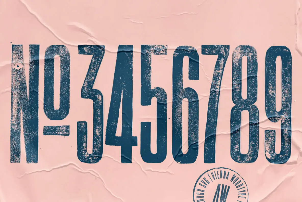 Vienna Woodtype Font - YouWorkForThem