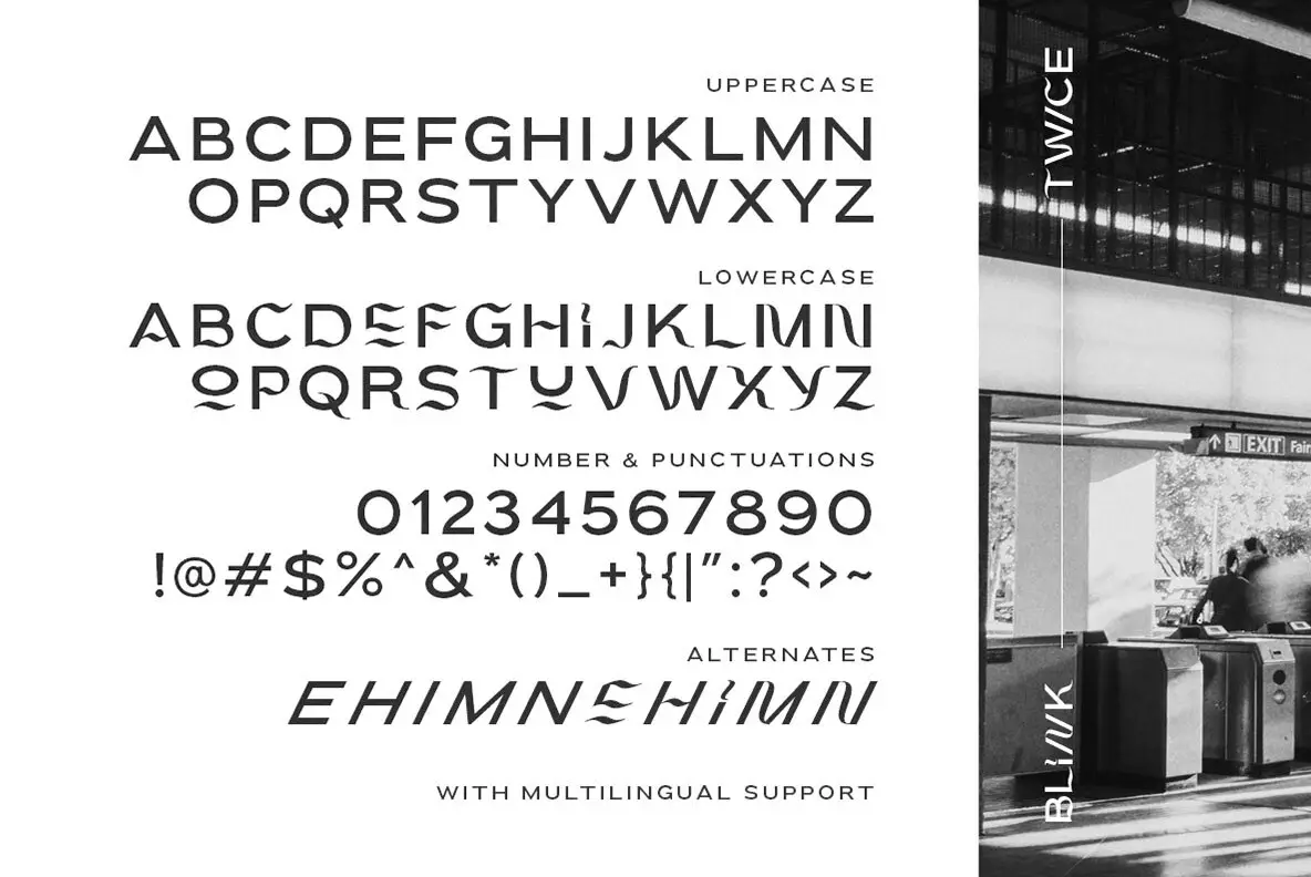 Blink Twice Font - FontPath