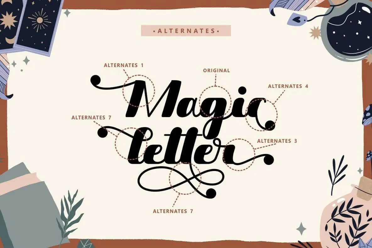 Magic Letter Font - YouWorkForThem