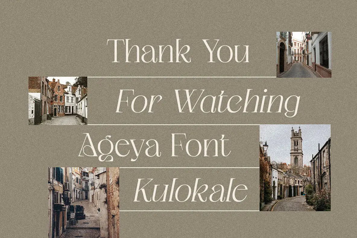 Ageya Font - YouWorkForThem
