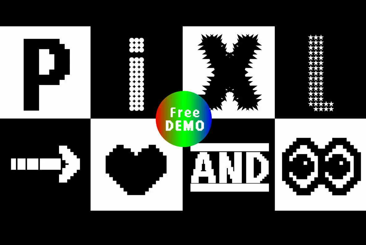 PIXEL Pattern Font - FontPath