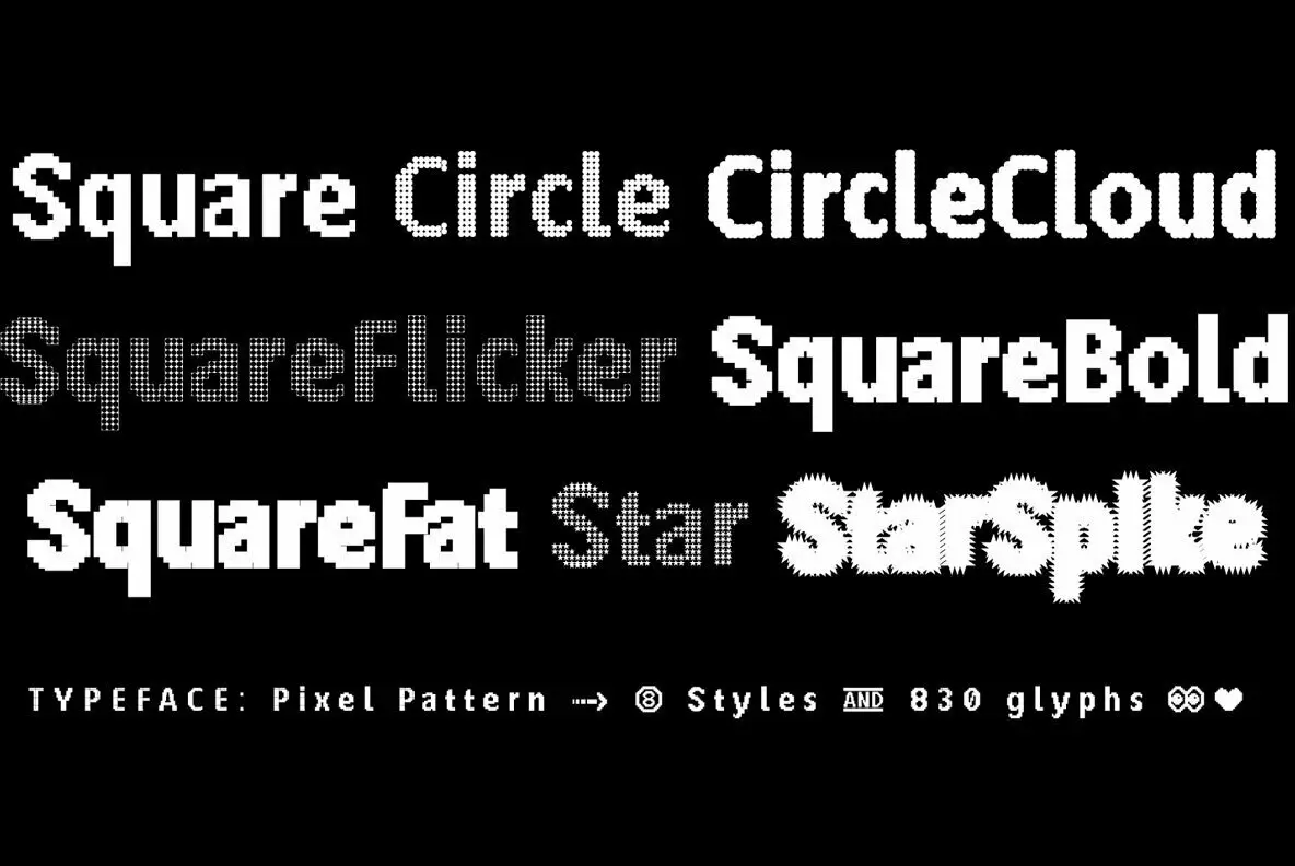 PIXEL Pattern Font - FontPath