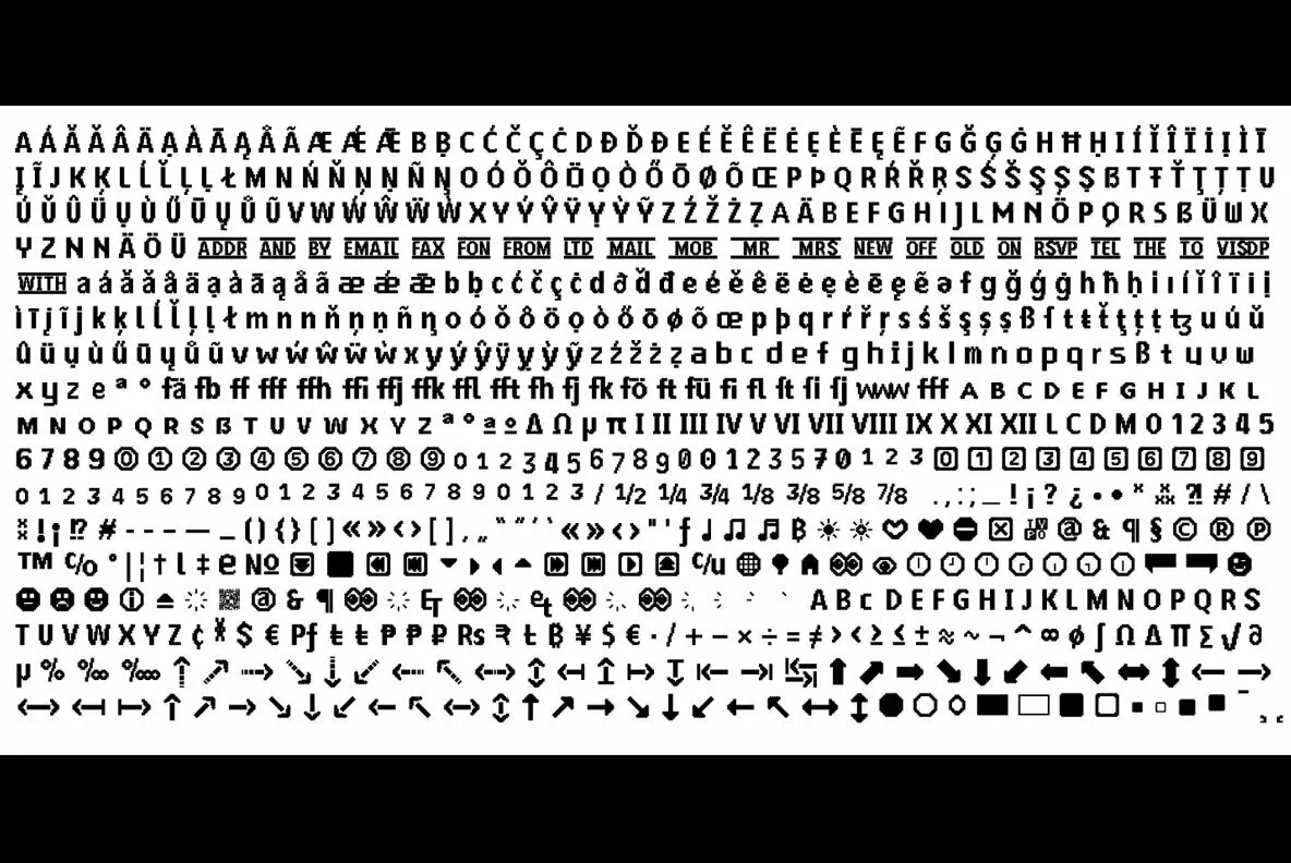 PIXEL Pattern Font - FontPath