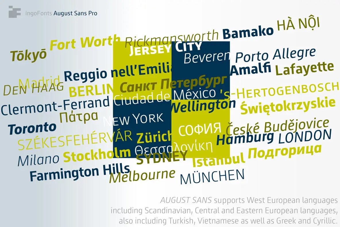 August Sans Pro Font - FontPath