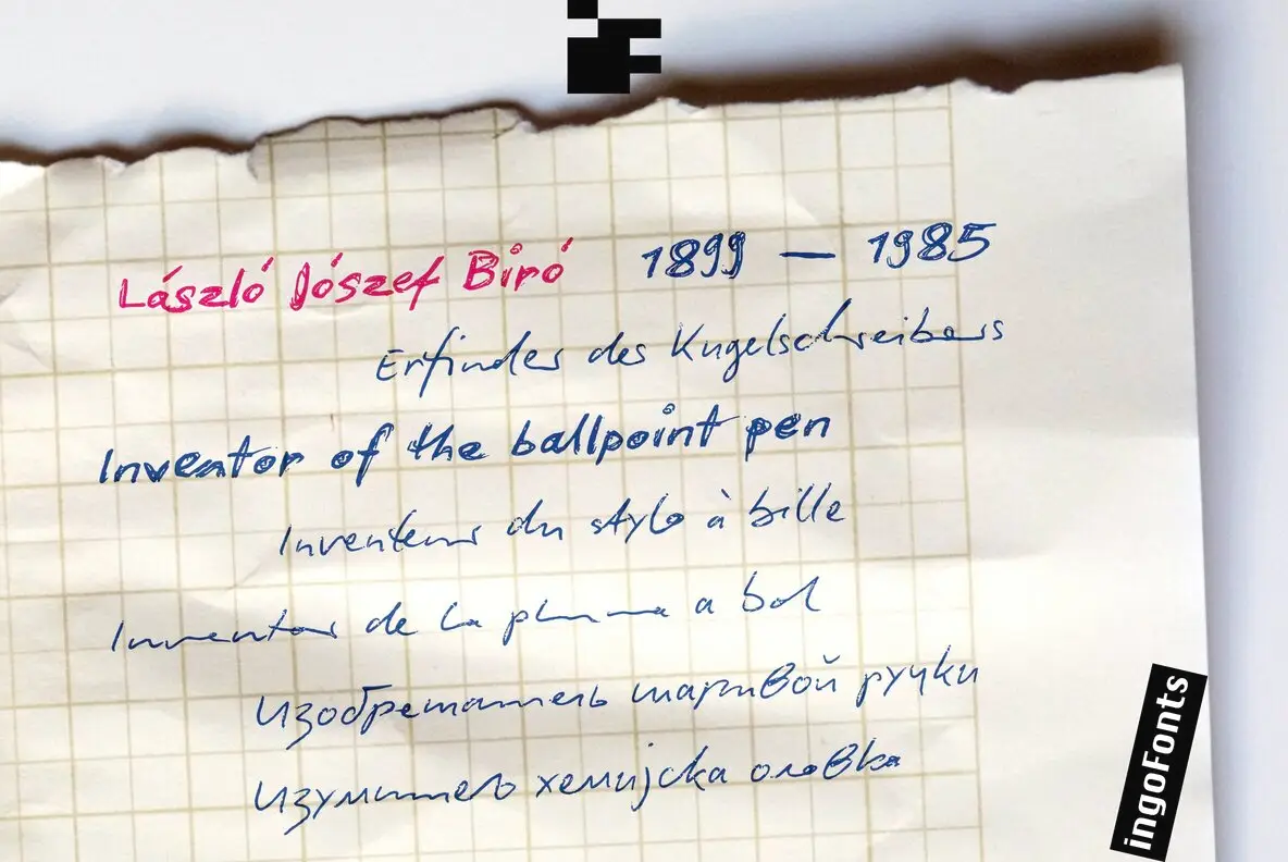 Biro Script Plus Font - YouWorkForThem