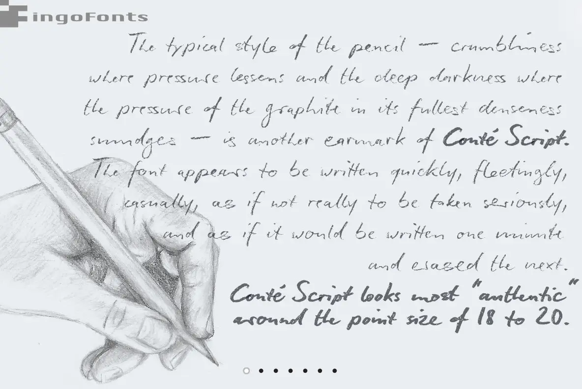 Conte Script Plus Font - YouWorkForThem