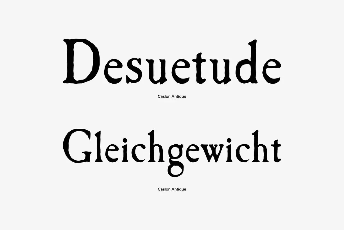 Caslon Antique Font - YouWorkForThem