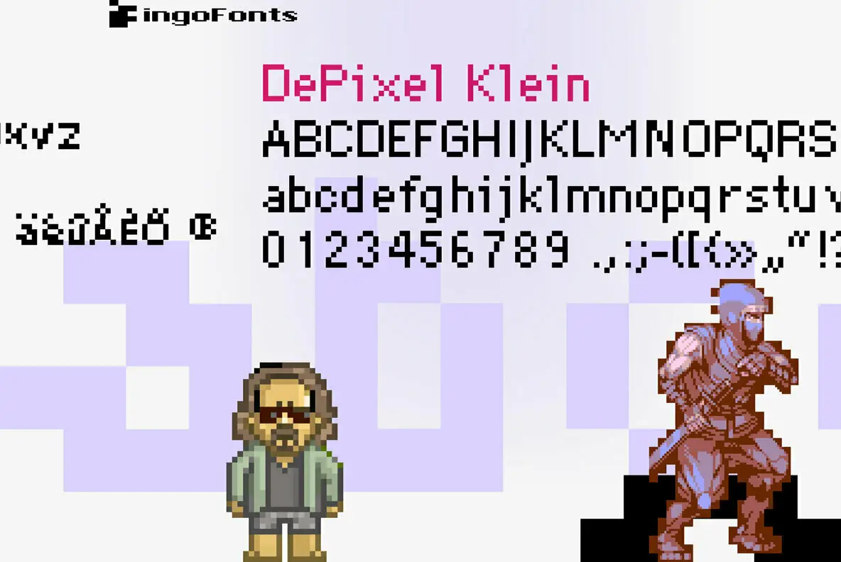 DePixel Font - YouWorkForThem