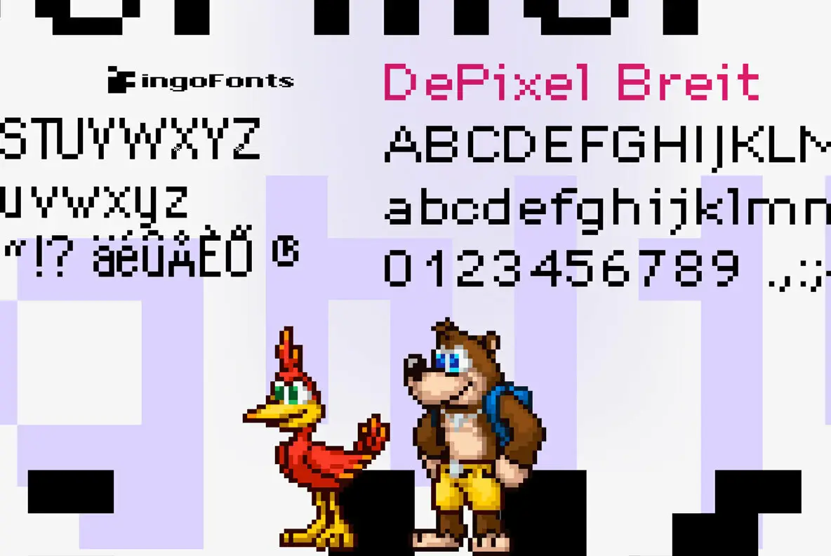 DePixel Font - YouWorkForThem
