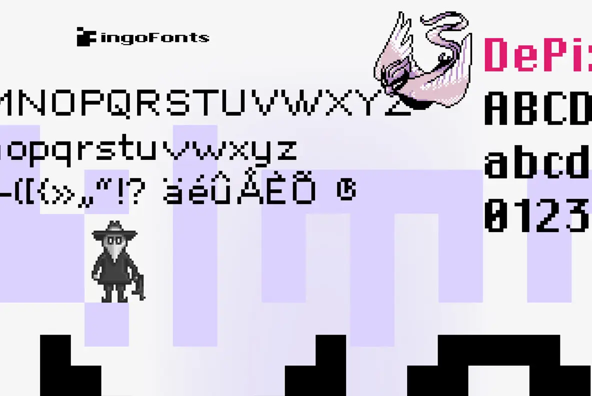 DePixel Font - YouWorkForThem
