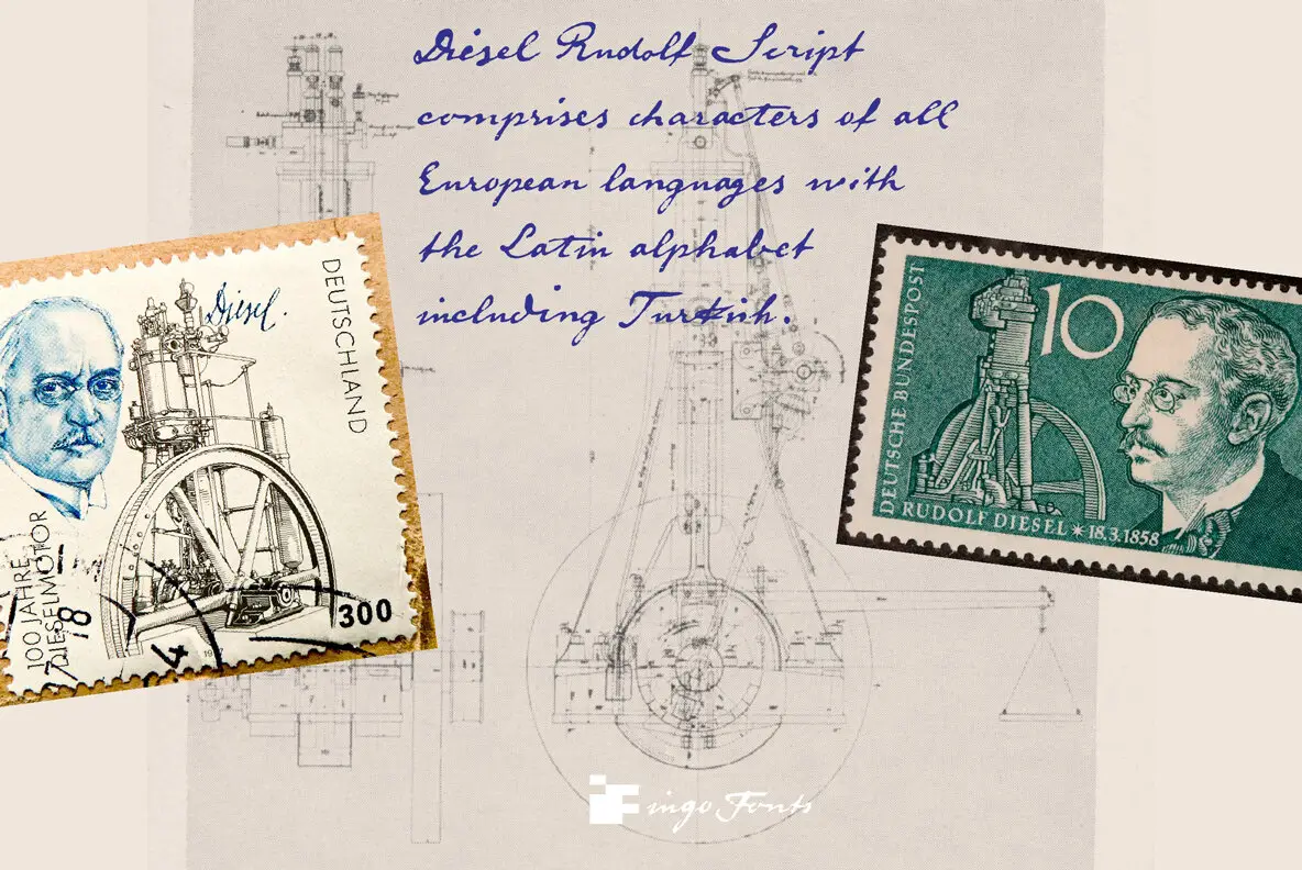 Diesel Rudolf Script Font - FontPath