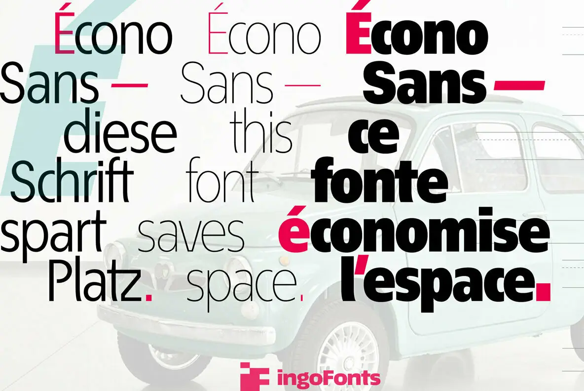 Econo Sans Pro Font - YouWorkForThem
