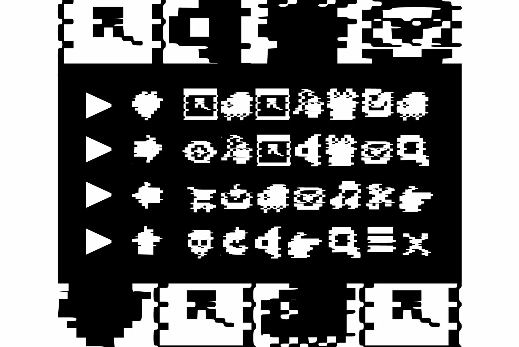 Big Glitch Icon Font - FontPath