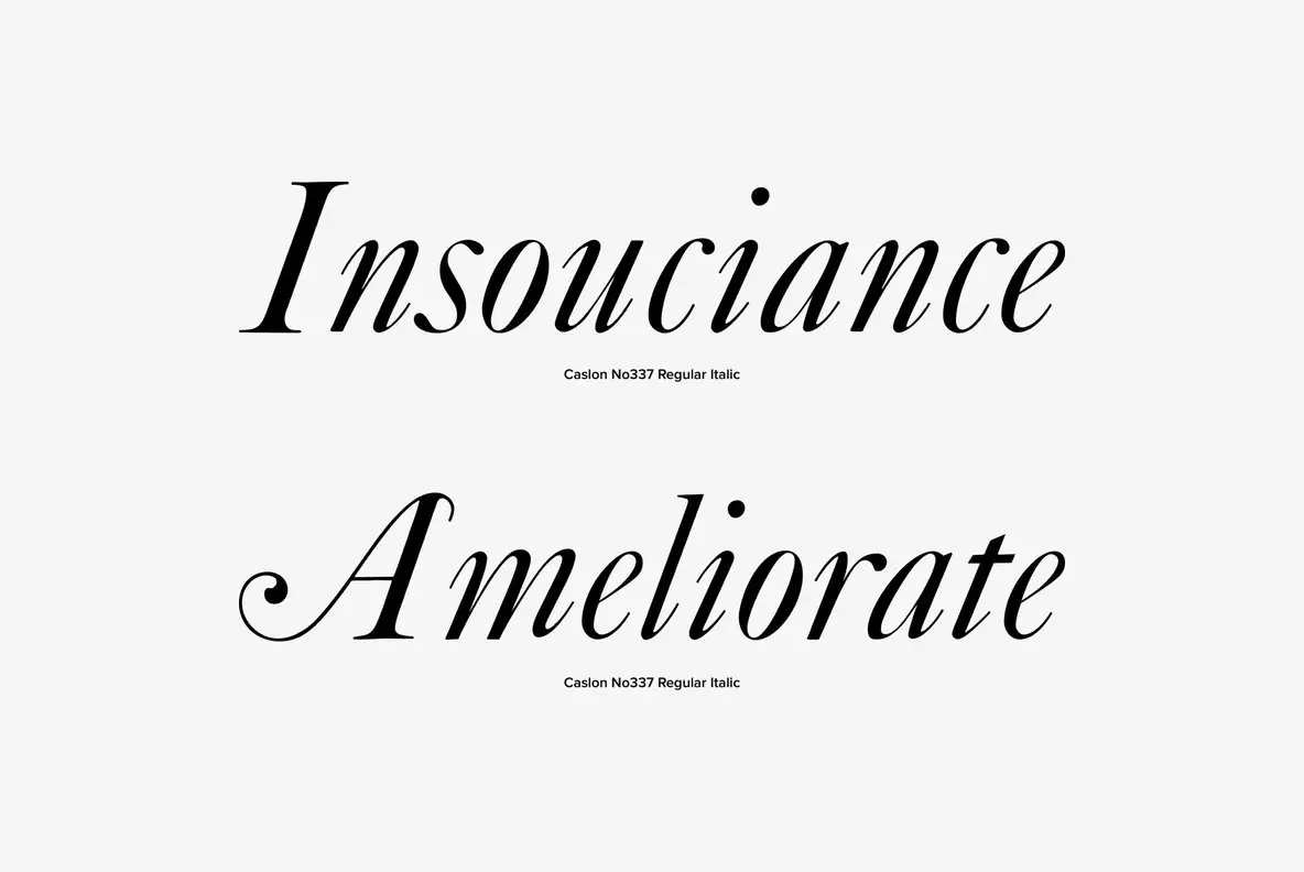 Caslon No 337 Font - YouWorkForThem