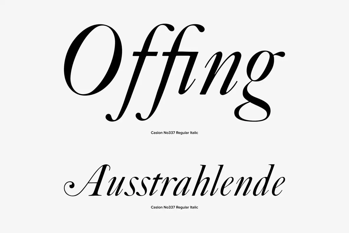 Caslon No 337 Font - YouWorkForThem