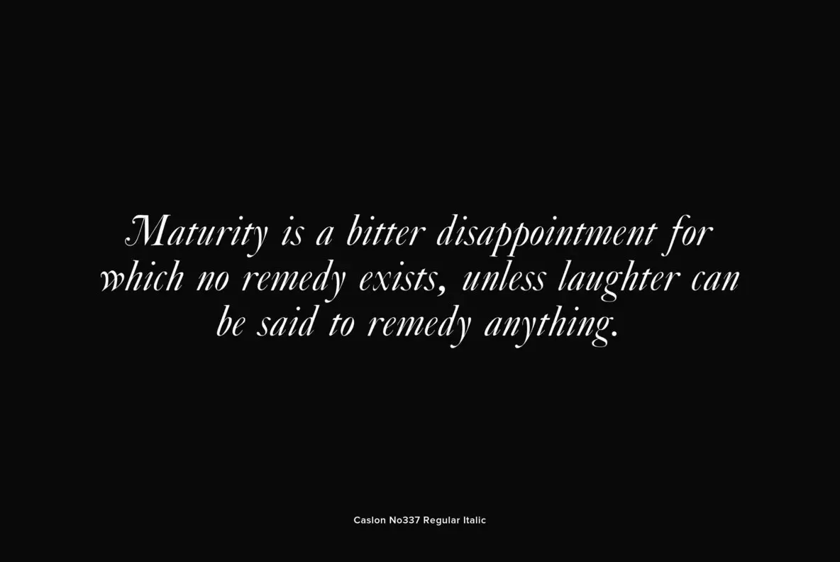 Caslon No 337 Font - YouWorkForThem