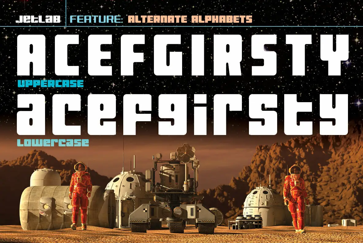 Jetlab Heavy Font - FontPath