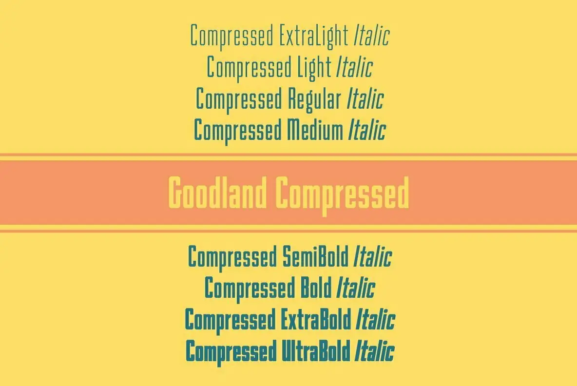 Goodland Compressed Font - YouWorkForThem