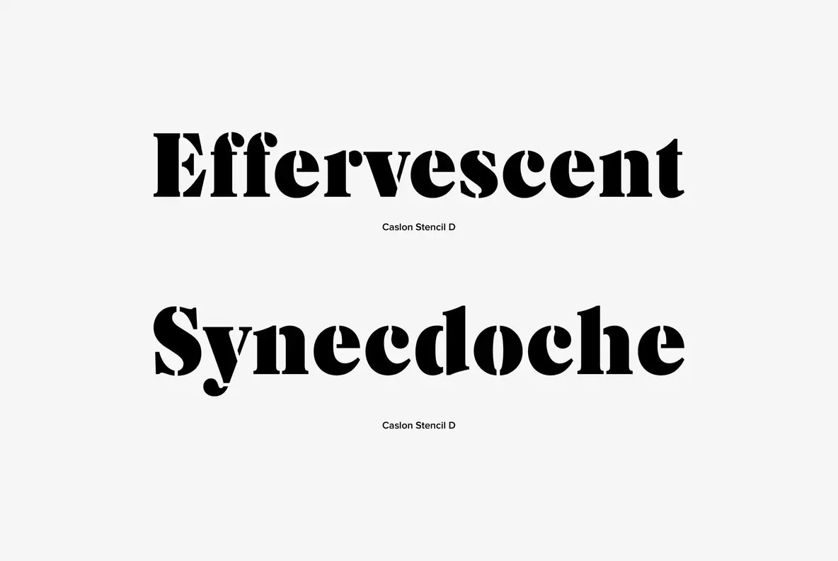 Caslon Stencil Font - FontPath