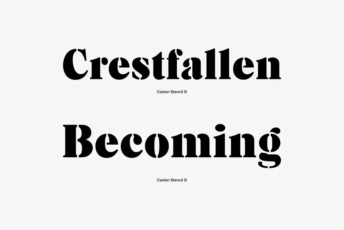 Caslon Stencil Font - FontPath