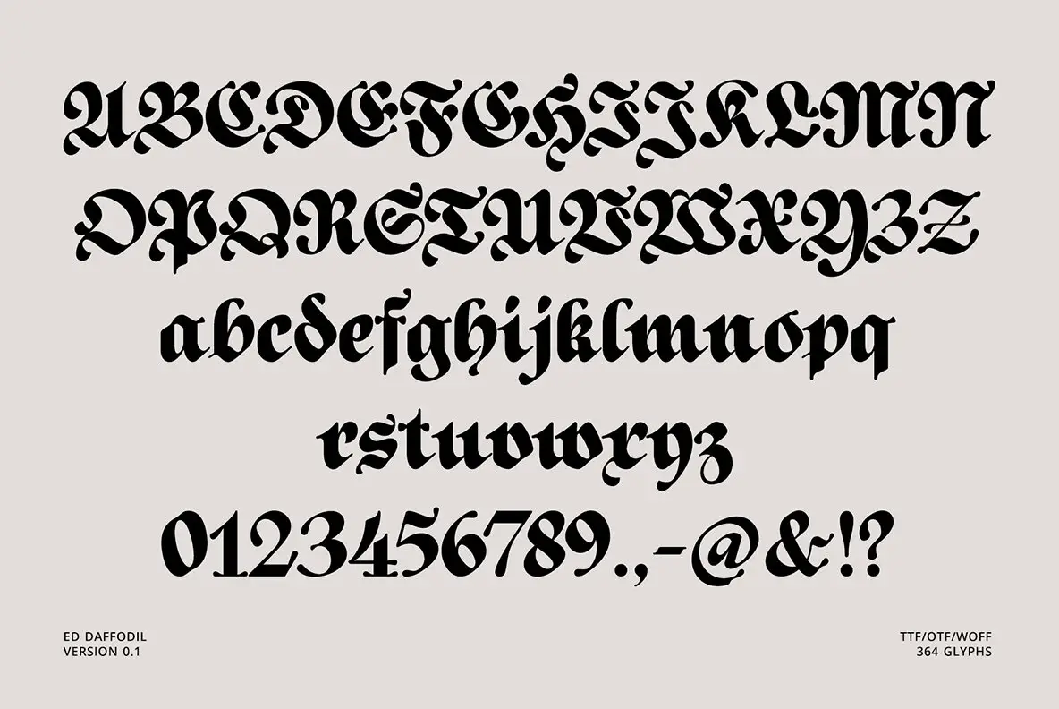 ED Daffodil Font - YouWorkForThem