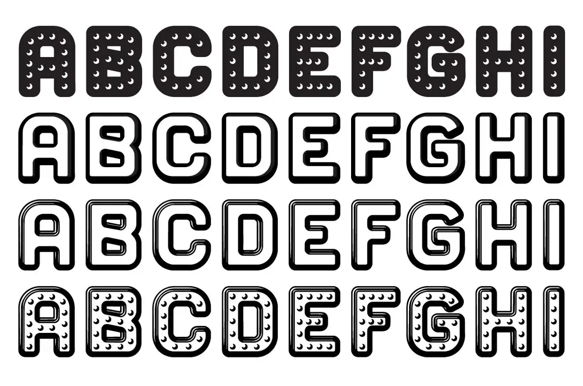 Rivets Font - YouWorkForThem