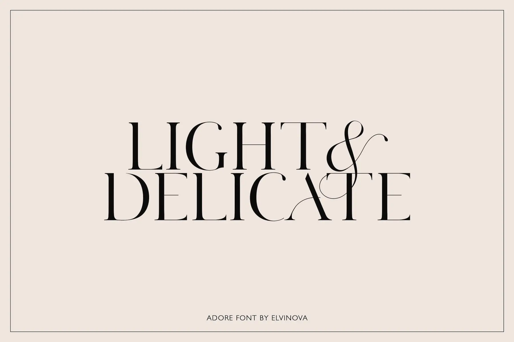 Adore Font - YouWorkForThem