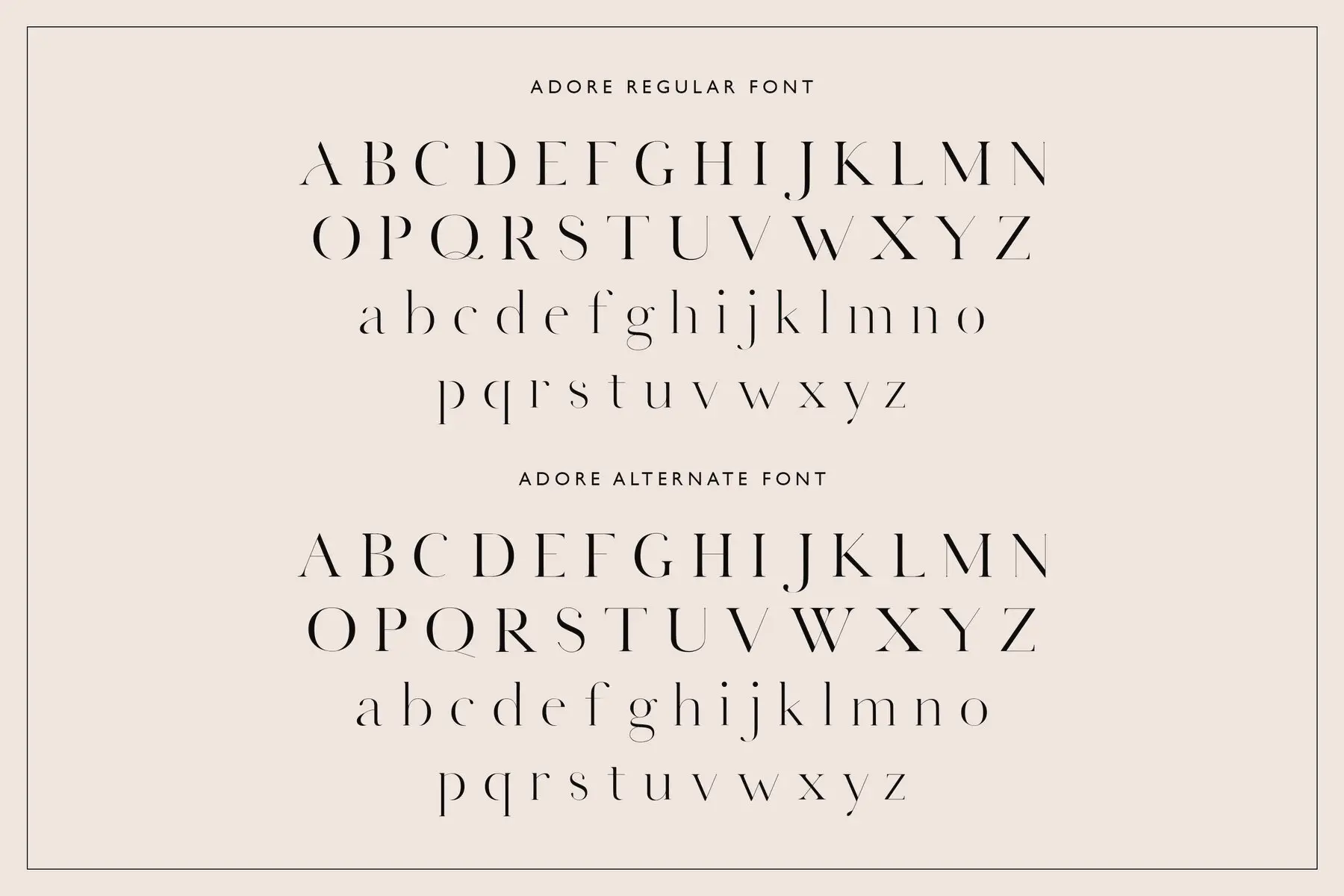 Adore Font - YouWorkForThem
