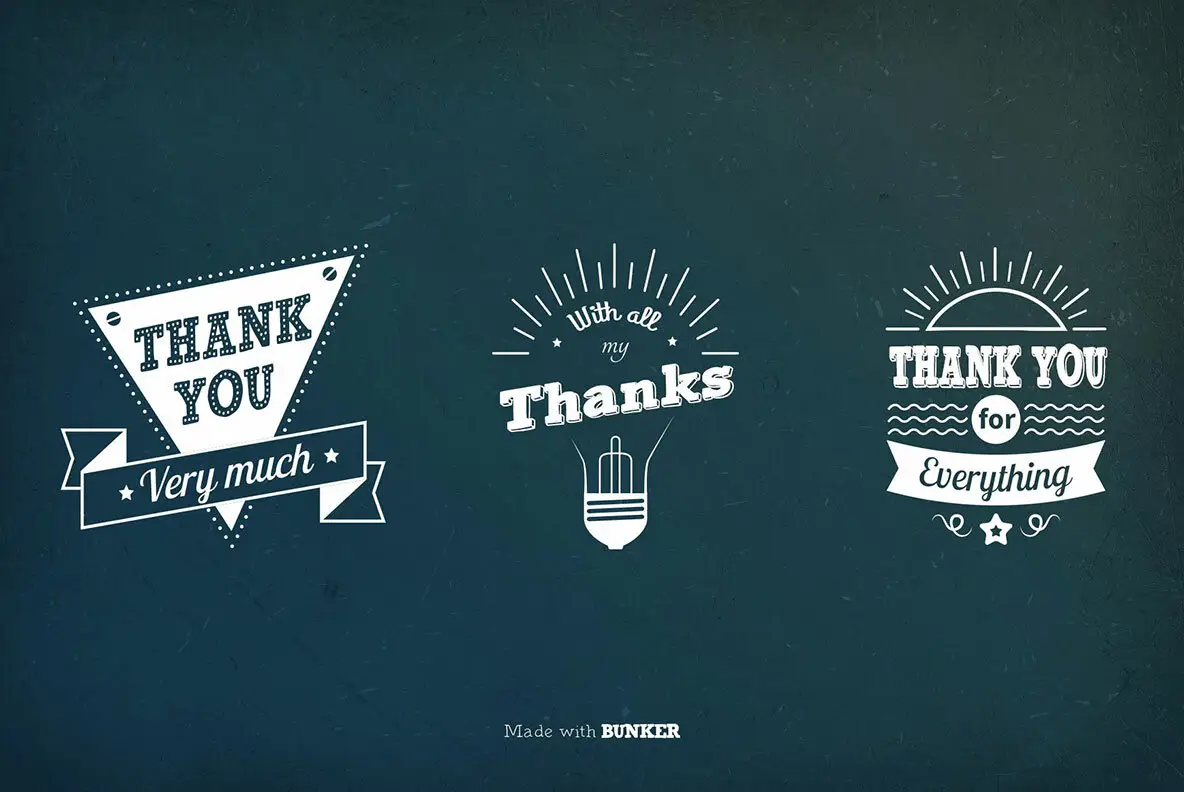 Bunker Font - YouWorkForThem