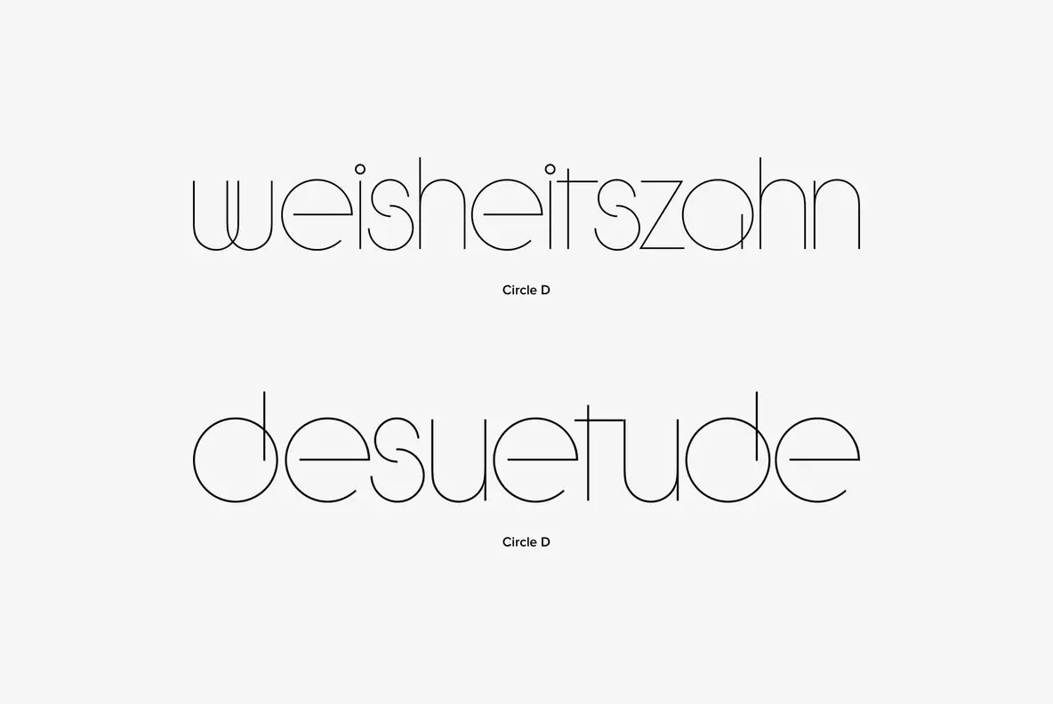 Circle Font - YouWorkForThem