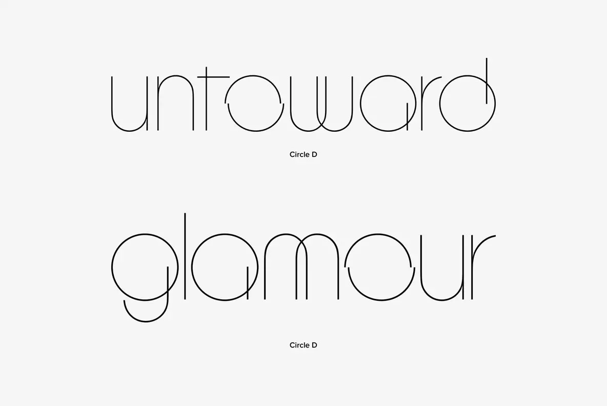 Circle Font - YouWorkForThem