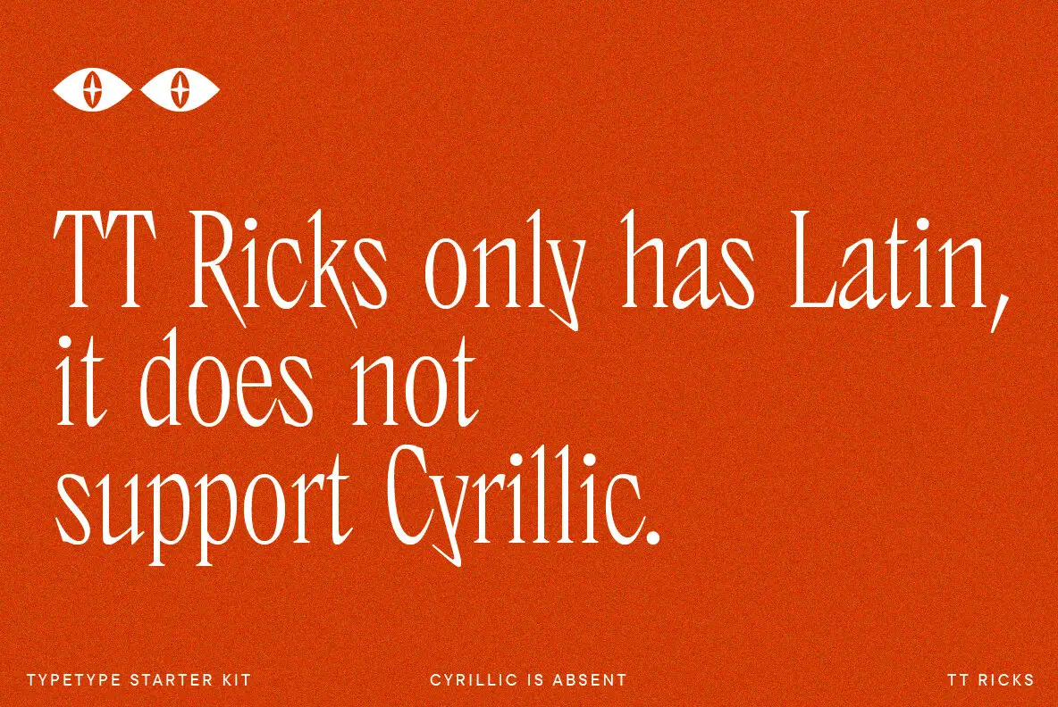 TT Ricks Font - YouWorkForThem