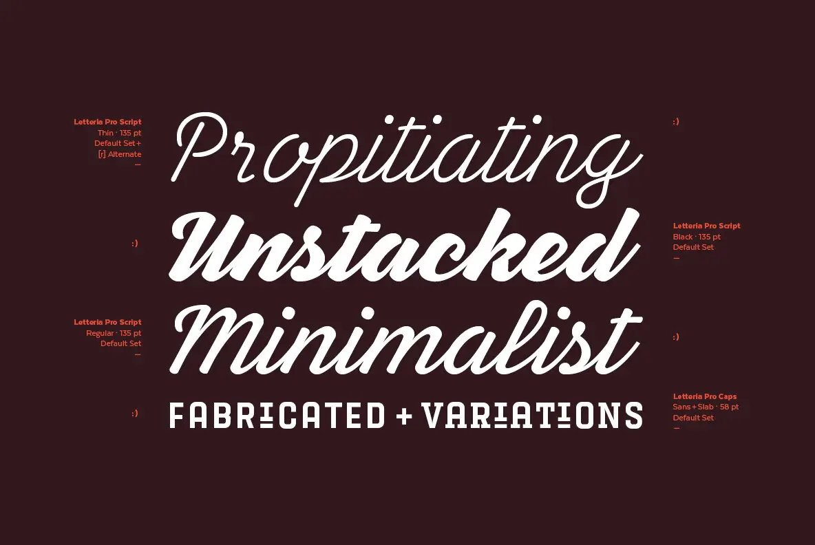 Letteria Pro Font - YouWorkForThem