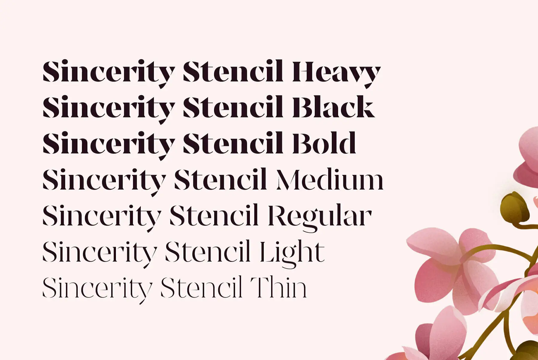 Sincerity Stencil Font - YouWorkForThem