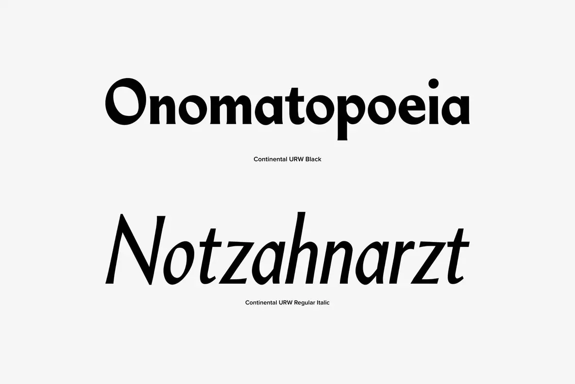 Continental Font - YouWorkForThem