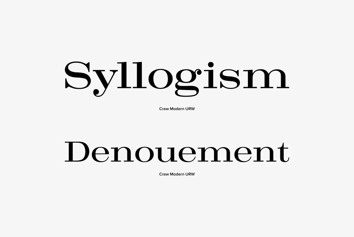 Craw Modern Font - YouWorkForThem