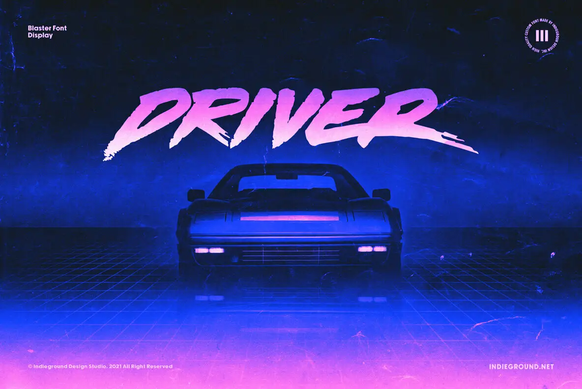 Blaster Font - YouWorkForThem