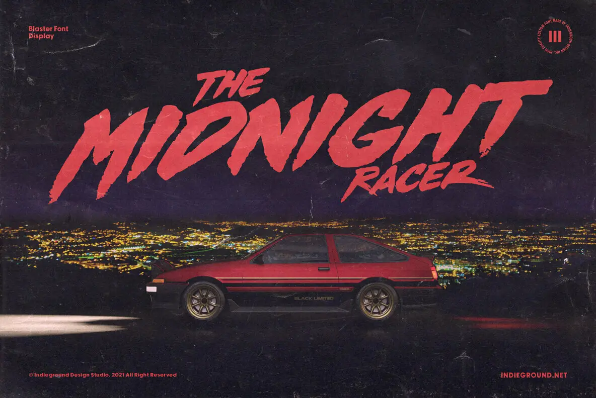 Blaster Font - YouWorkForThem