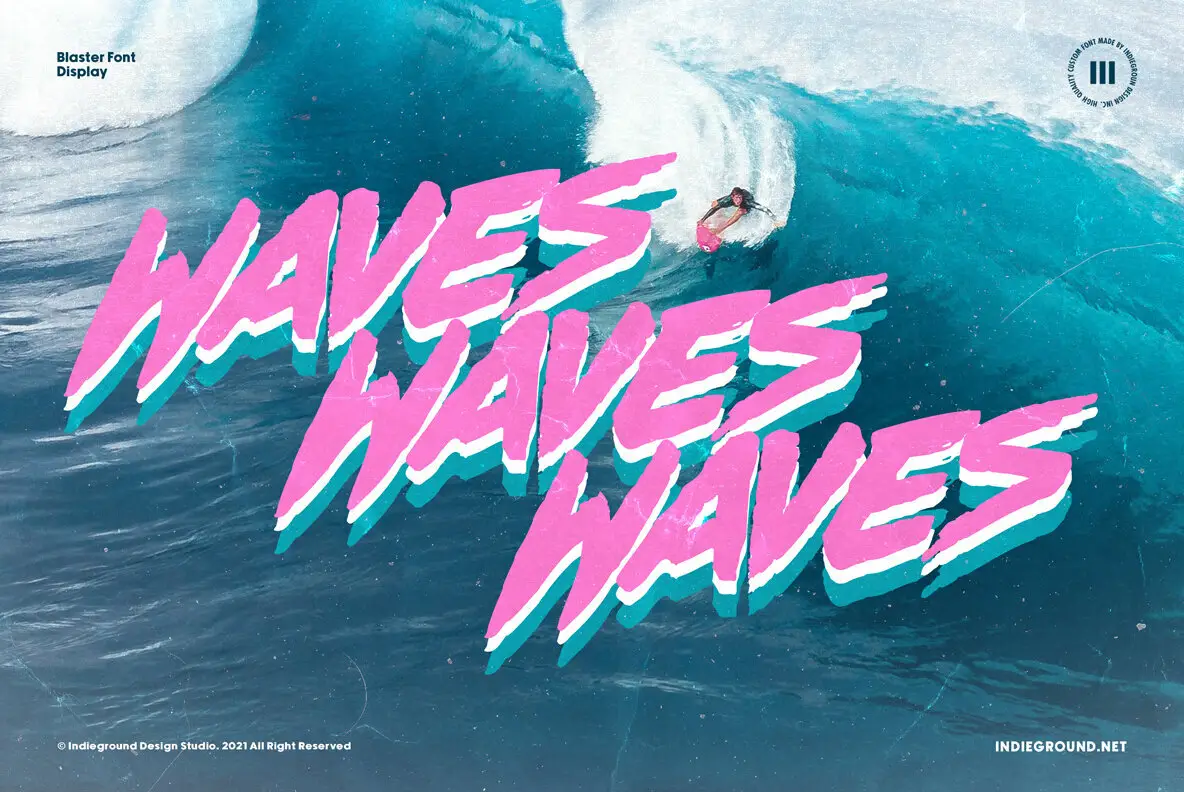 Blaster Font - YouWorkForThem