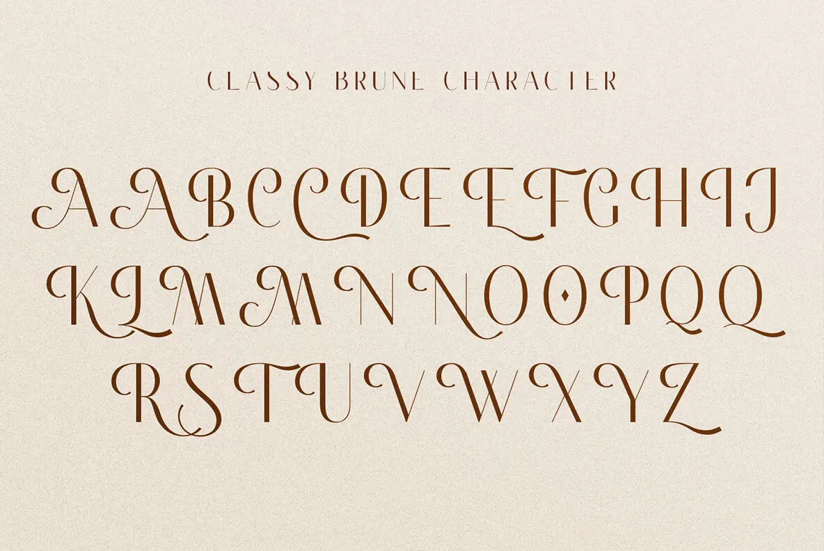 Classy Brune Font - YouWorkForThem